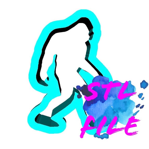 3D STL Print File Bigfoot Sasquatch Yeti Cookie Cutter / | Etsy Hong Kong