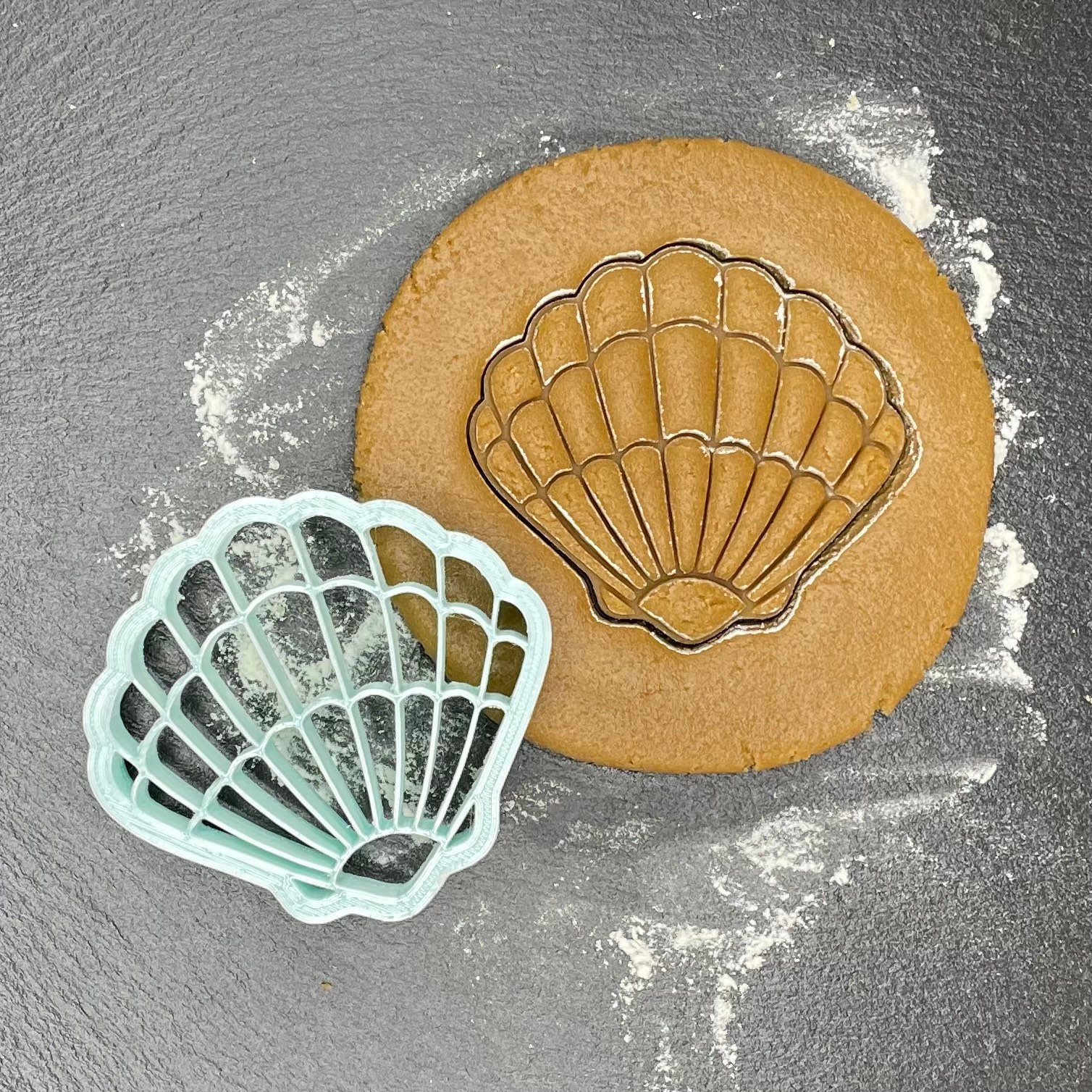 3D STL Print File Scallop Seashell Imprint Cookie Cutter | Etsy