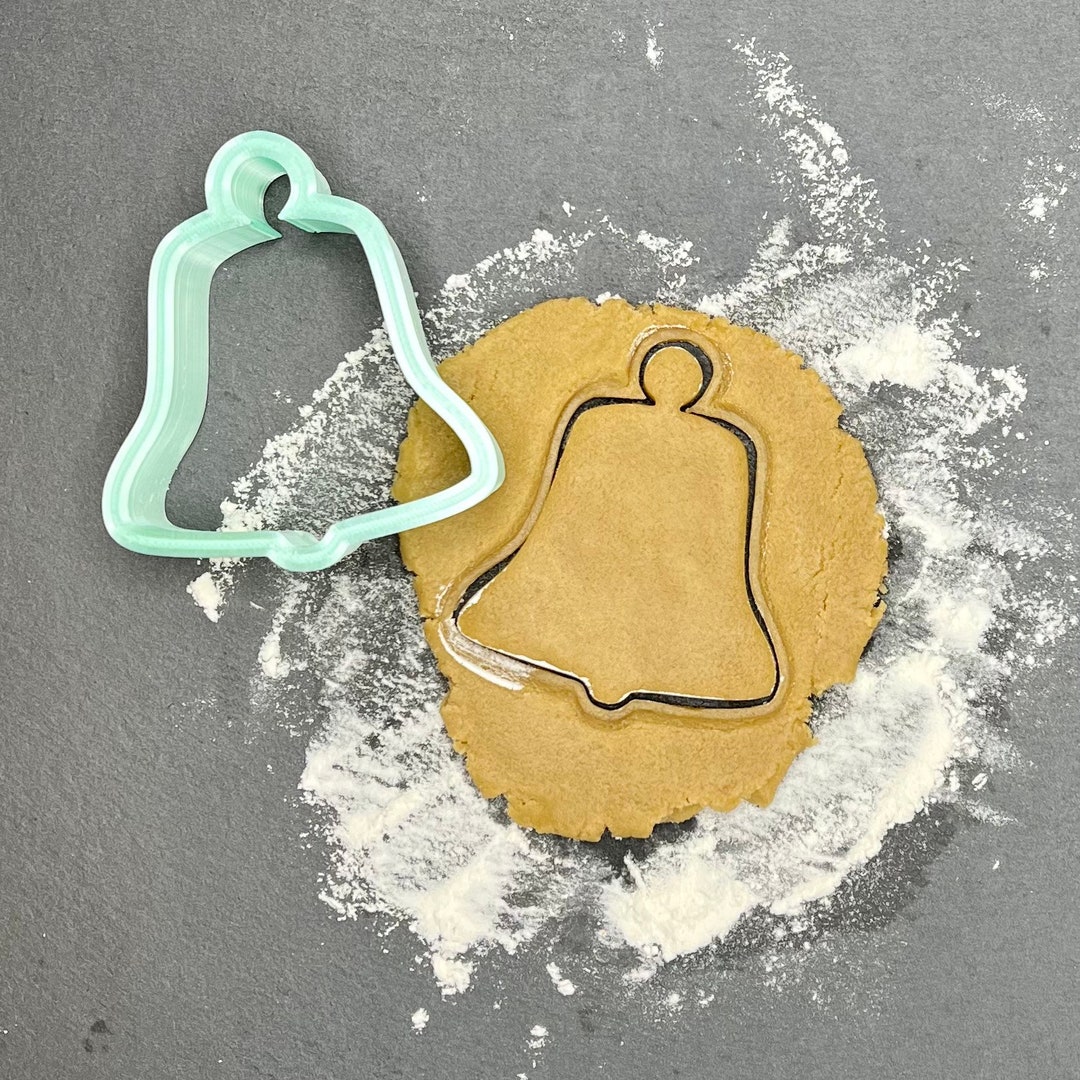 Bell Cookie Cutter, Sleigh Bell Cookie Cutter, Holiday Bell Cookie ...