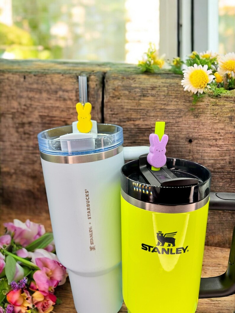 3D STL File - Easter Bunny Straw Buddies – Fun Cup Accessories for ...