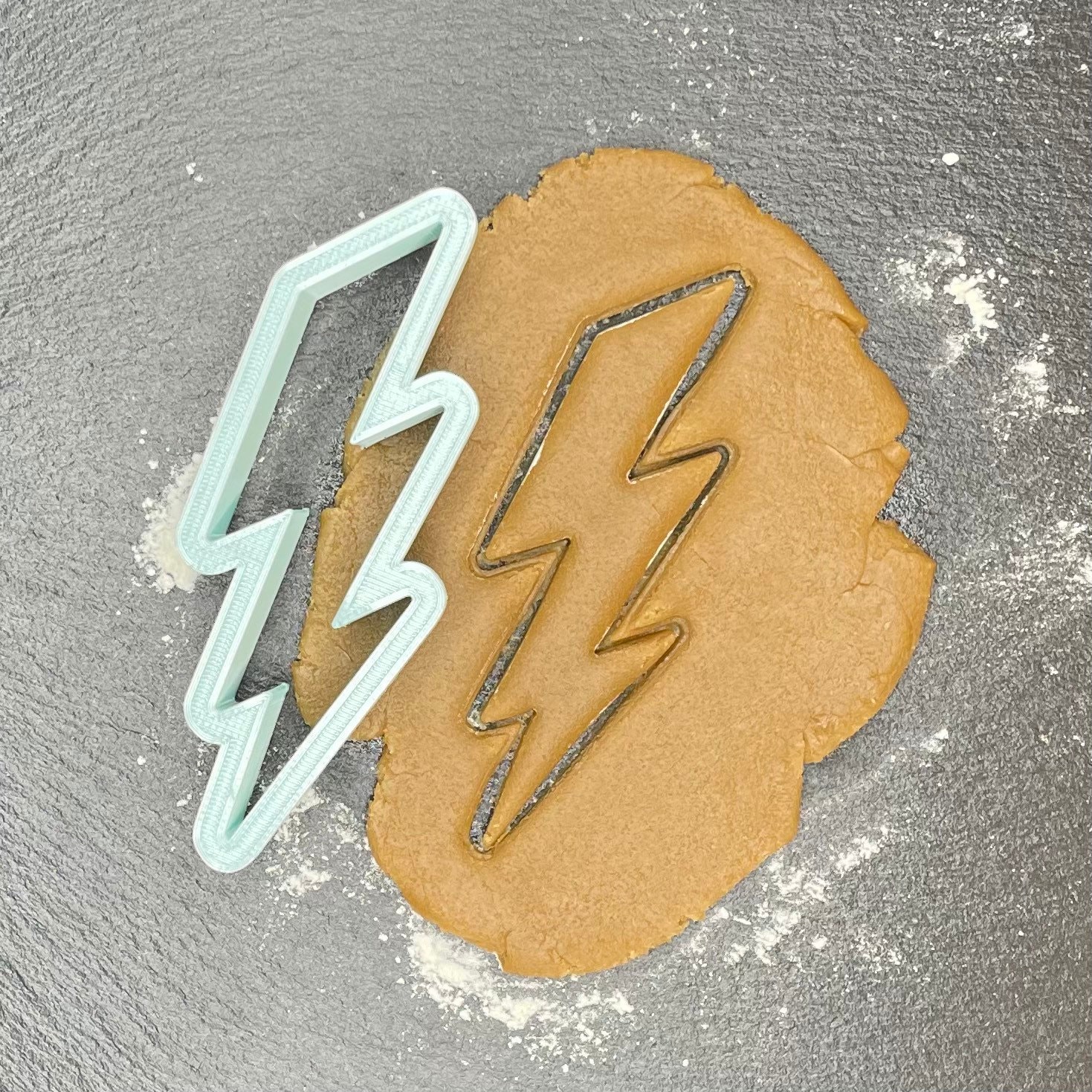 Lightning Bolt Cookie Cutter STL File: 3D Print Template - Etsy