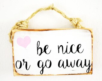 Go away sign | Etsy