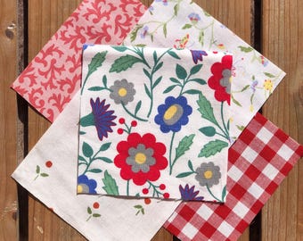 50 Laura Ashley ~ Patchwork, Quilting Pieces ~ New Vintage ~ Peach ...