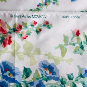 Laura Ashley Somerton Cotton Chintz Fabric: Hollyhock Floral Print ...
