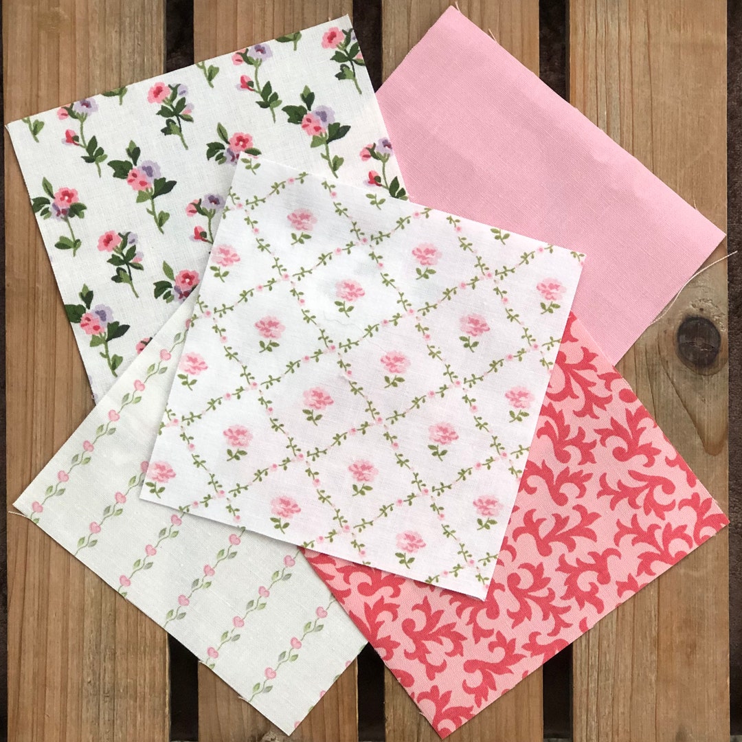 Patchwork Pieces ~ Laura Ashley ~ New Vintage Pink, White and Green ...