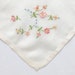 Love You Handkerchief: Hand Embroidered Cotton Vintage Hankie With ...