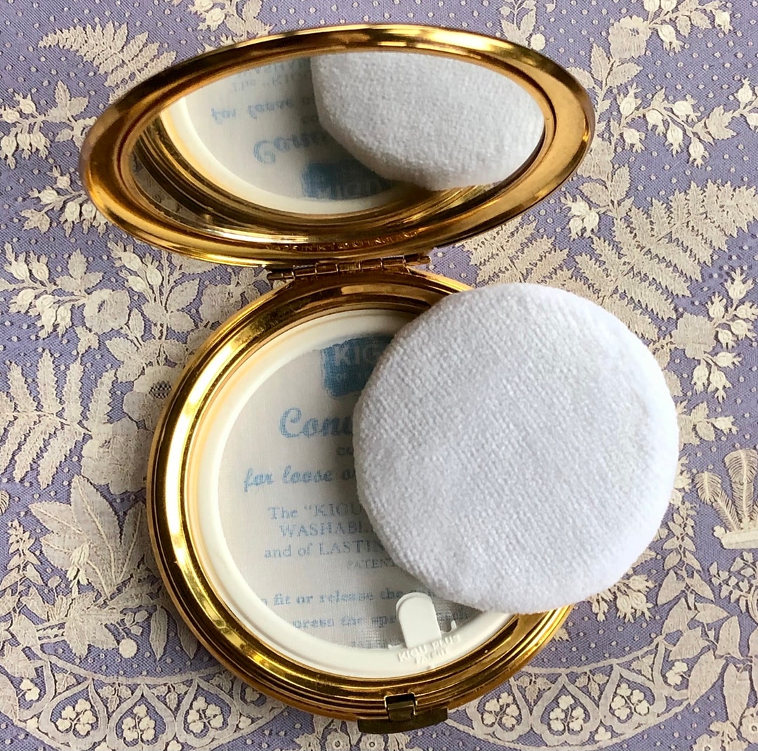 KIGU Convertible Powder Compact Gold Tone Original Box Vintage, as New ...