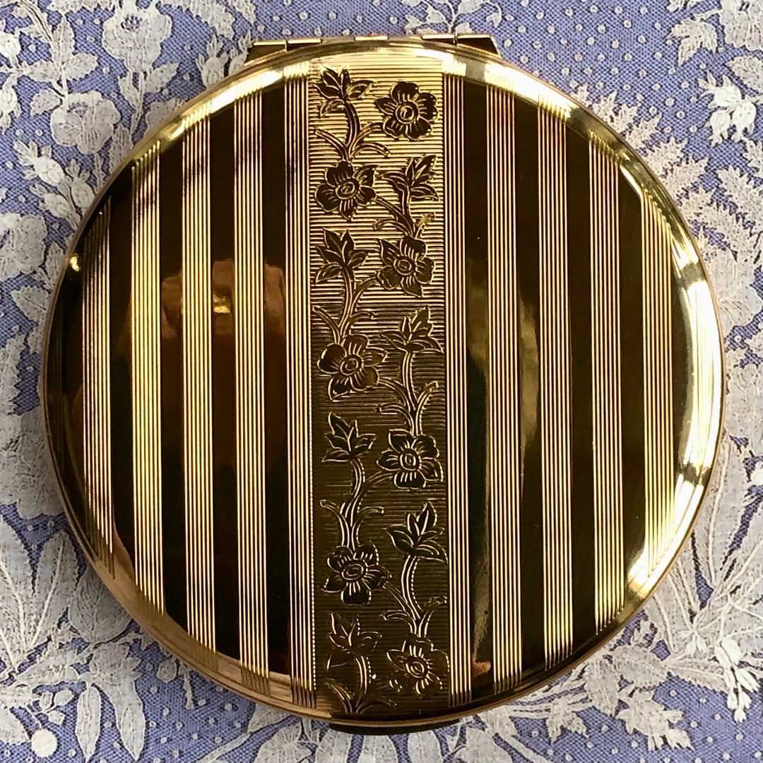 KIGU Convertible Powder Compact Gold Tone Original Box - Etsy