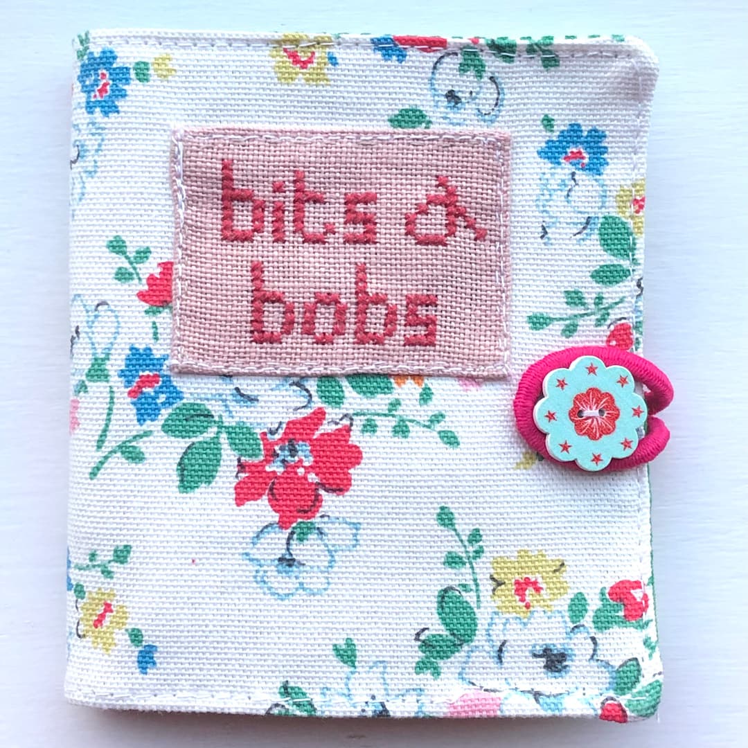 Handmade Needle Case Book: Clifton Rose Fabric, Embroidered Bits & Bobs ...