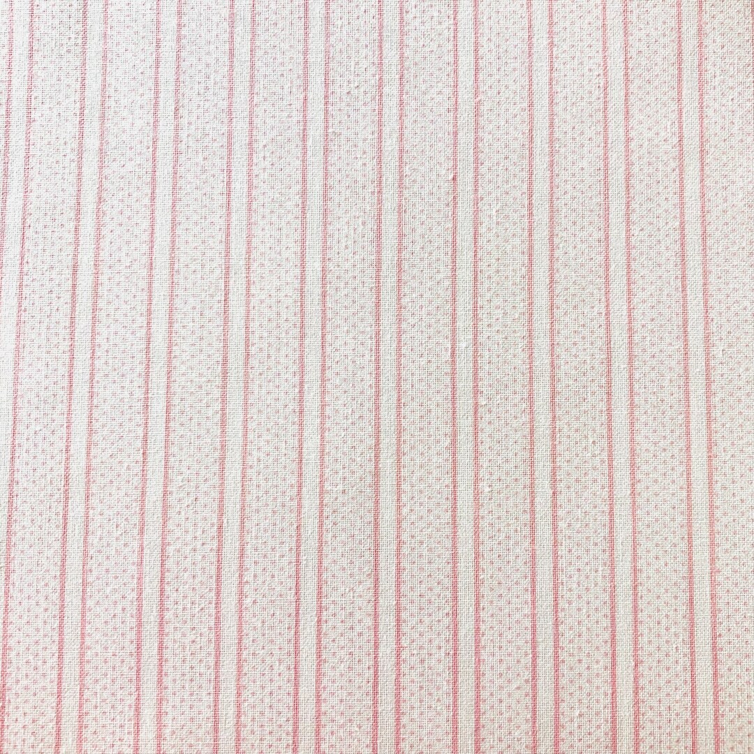 Laura Ashley Candida Fabric: Rose White Stripe Cotton (121 Cm X 50 Cm ...