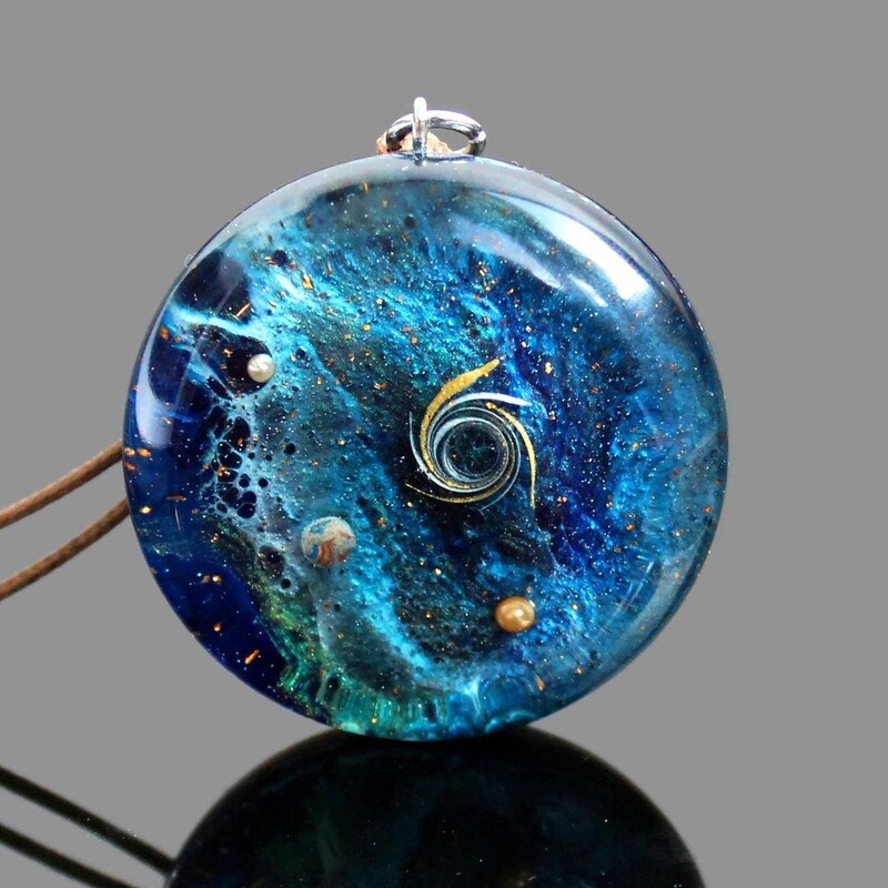 Resin Pendant - Etsy