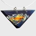 Galaxy Resin Necklace, Multicolor Resin Galaxy Necklace, Abstract ...