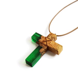 Emerald Green Cross, Small Cross, Art Cross, Art Wood Cross, Emerald ...