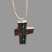 Malachite Cross Wood Malachite Cross Necklace Wood Boho Cross Necklace ...
