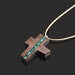 Malachite Cross Wood Malachite Cross Necklace Wood Boho Cross Necklace ...