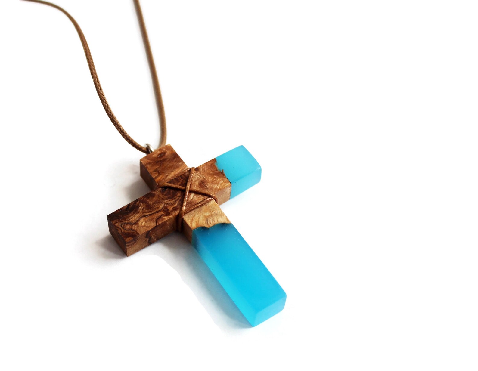 Glow in Dark Cross Necklace UV Glow Cross Glow Cross Wood | Etsy