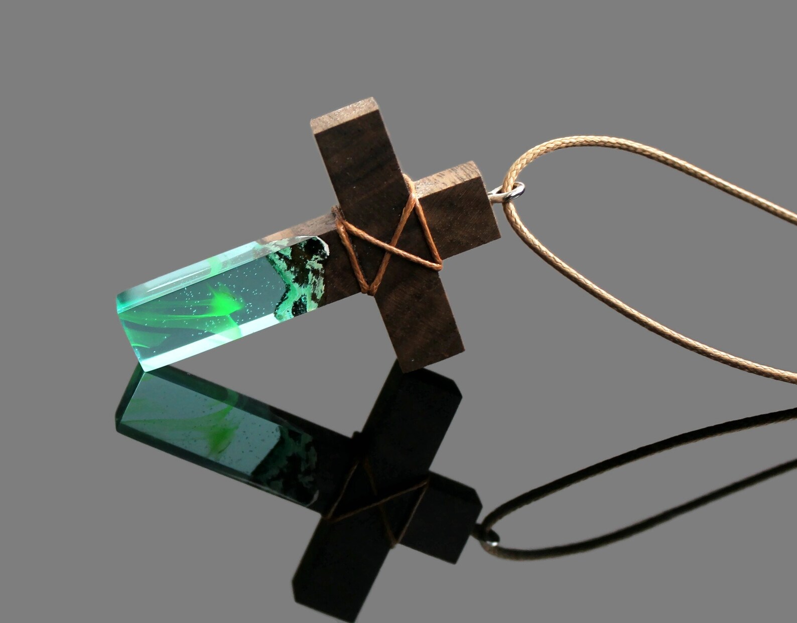 Aurora Borealis Cross UV Glow Cross Glow in Dark Resin Cross | Etsy