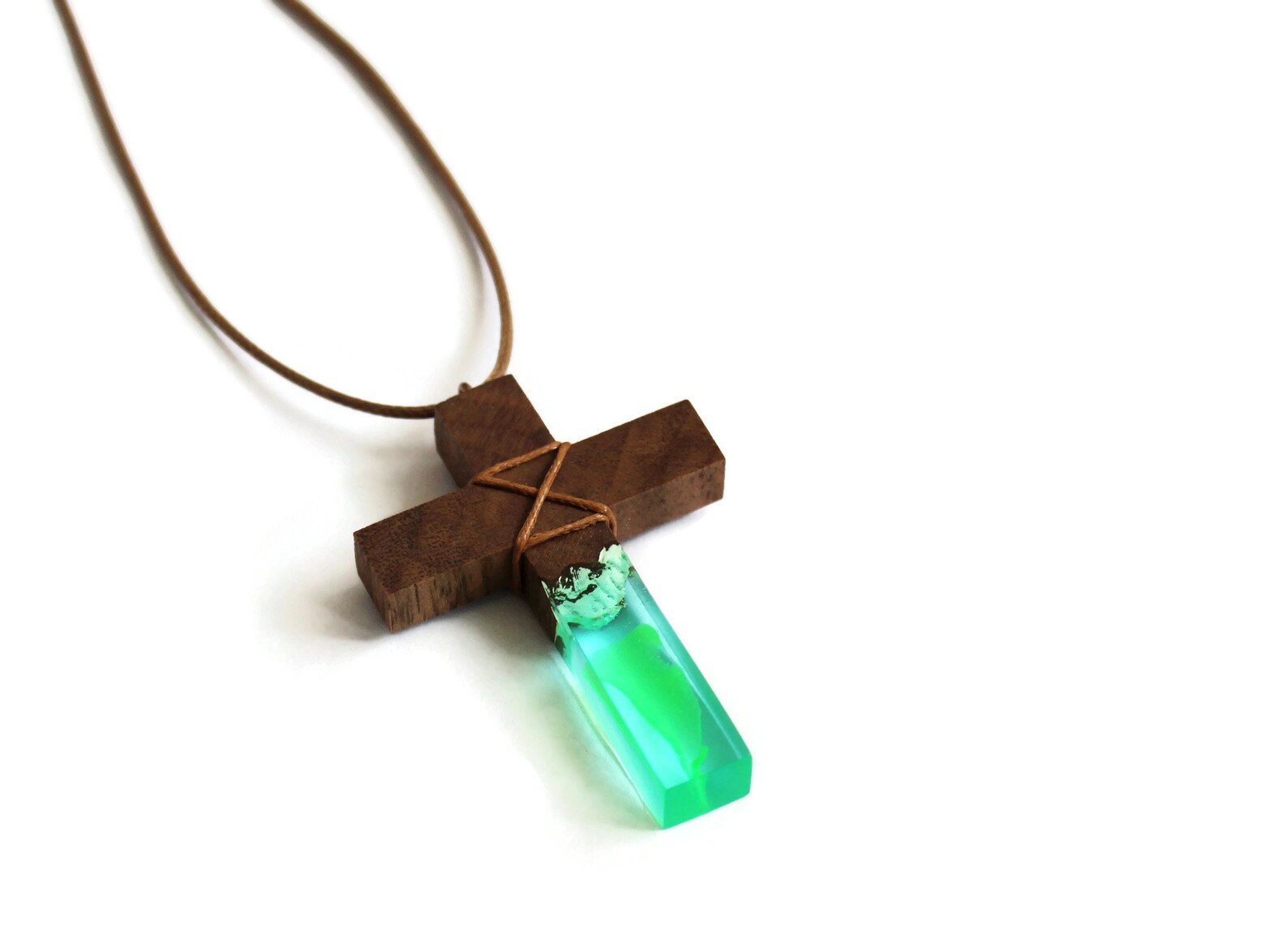 Aurora Borealis Cross UV Glow Cross Glow in Dark Resin Cross - Etsy