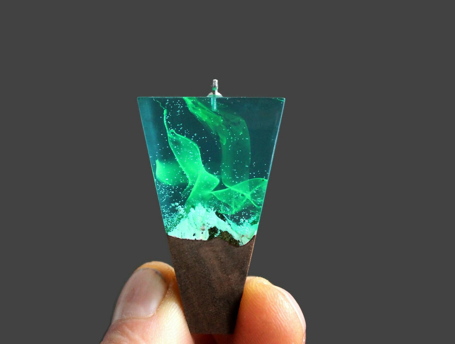 Aurora Borealis Necklace Glow in Dark Necklace Northern - Etsy