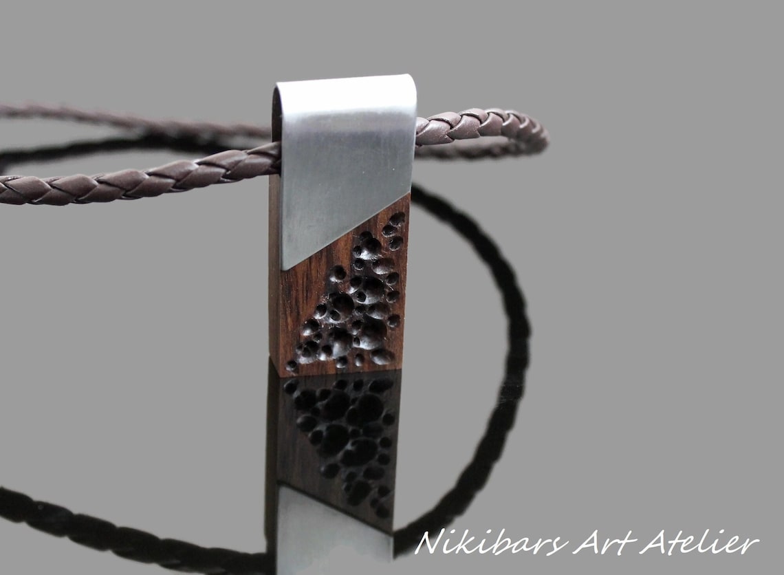 Classic Man Necklace Boho Wood Necklace Necklace for Man - Etsy