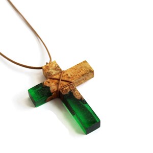 Emerald Green Cross, Small Cross, Art Cross, Art Wood Cross, Emerald ...
