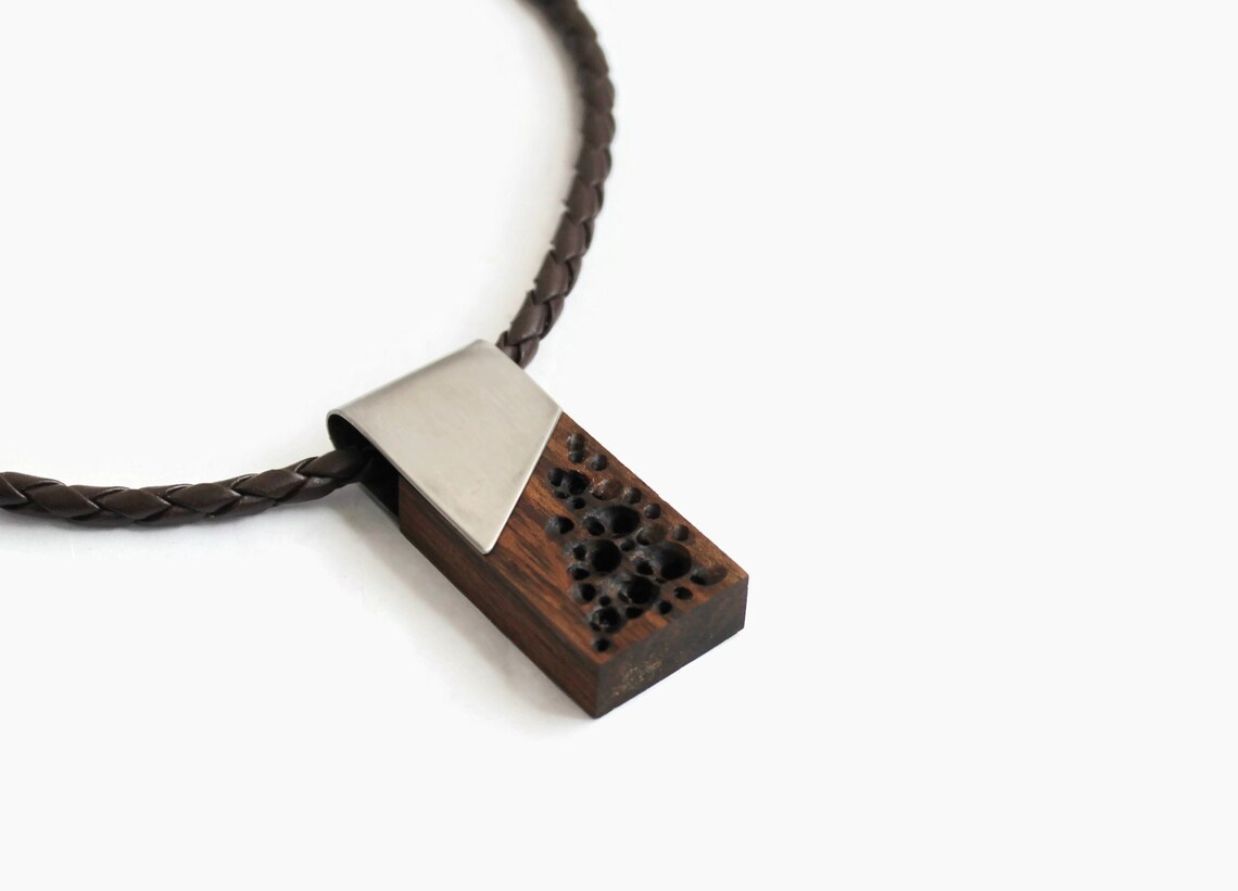 Classic Man Necklace Boho Wood Necklace Necklace for Man - Etsy