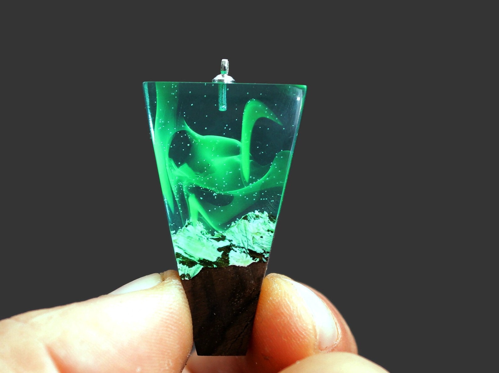 Aurora Borealis Necklace Glow in Dark Necklace Northern - Etsy