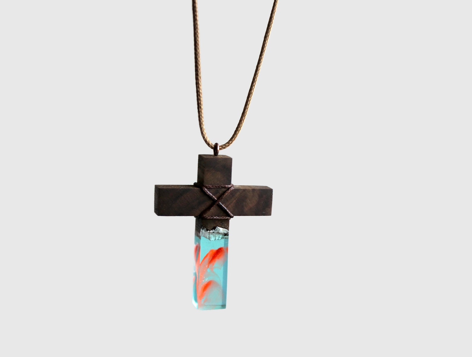 Aurora Borealis Cross Glow in Dark Cross UV Glow Cross Red | Etsy