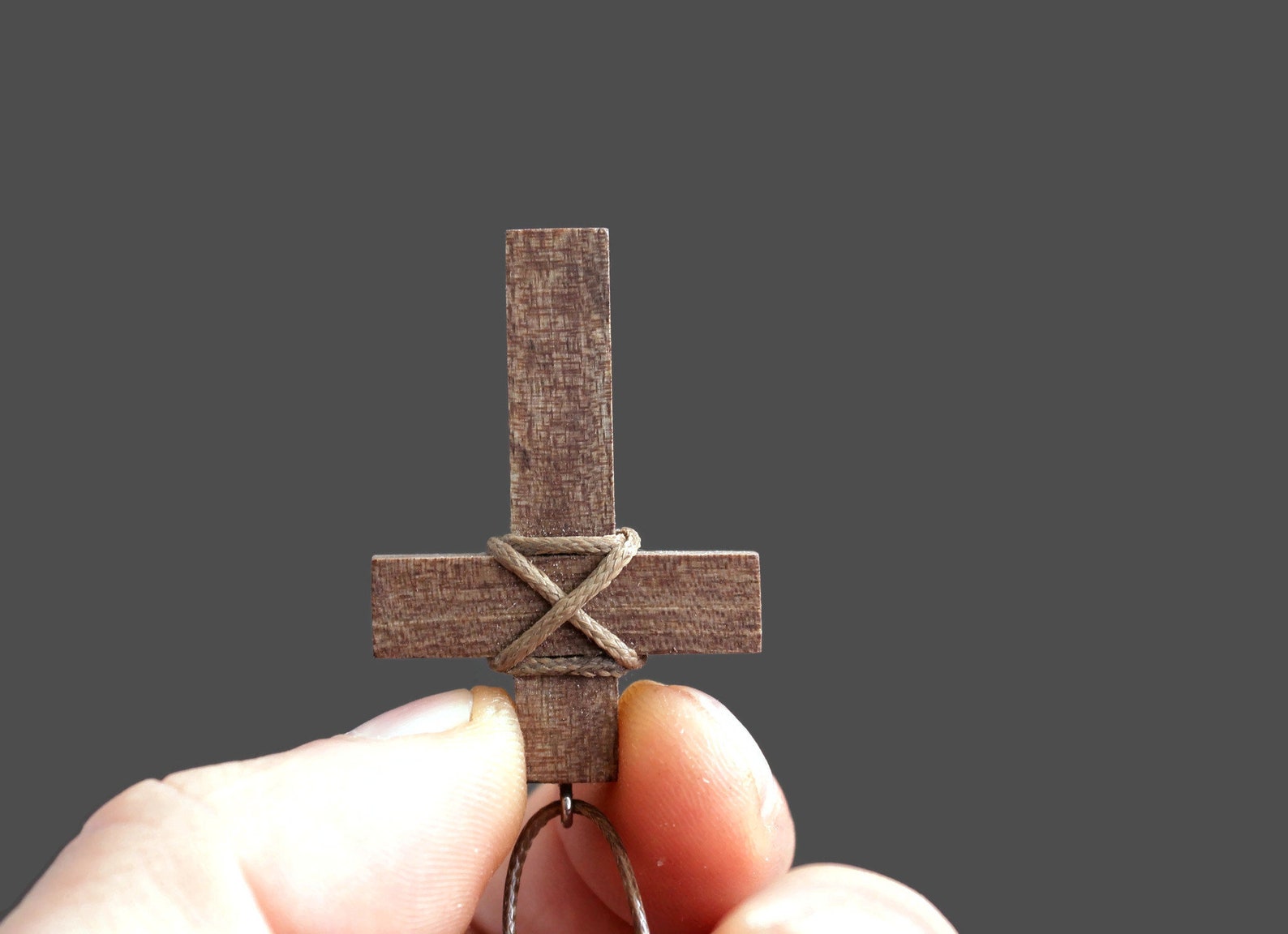 Collar de cruz de madera cruz de madera cruz hippie | Etsy