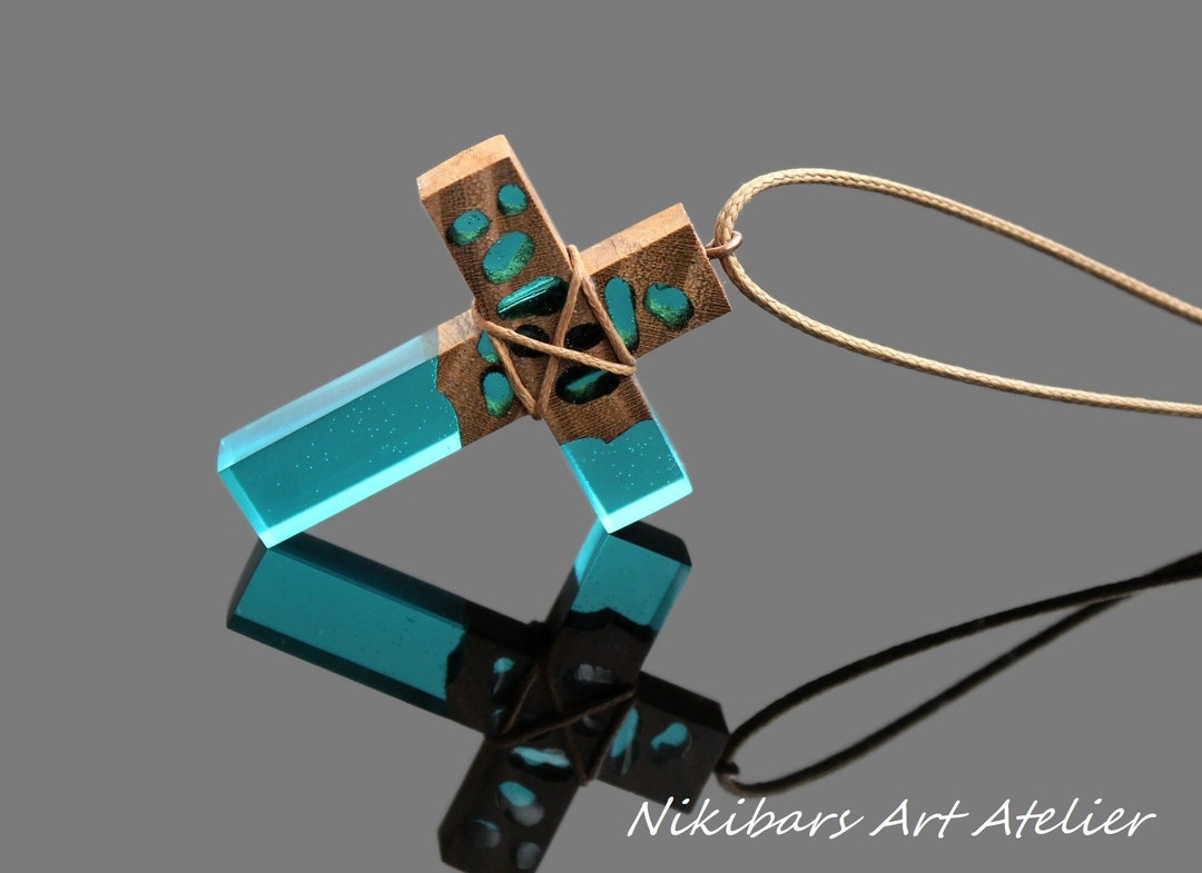 Resin Wood Cross Drift Wood Resin Cross Rustic Cross - Etsy