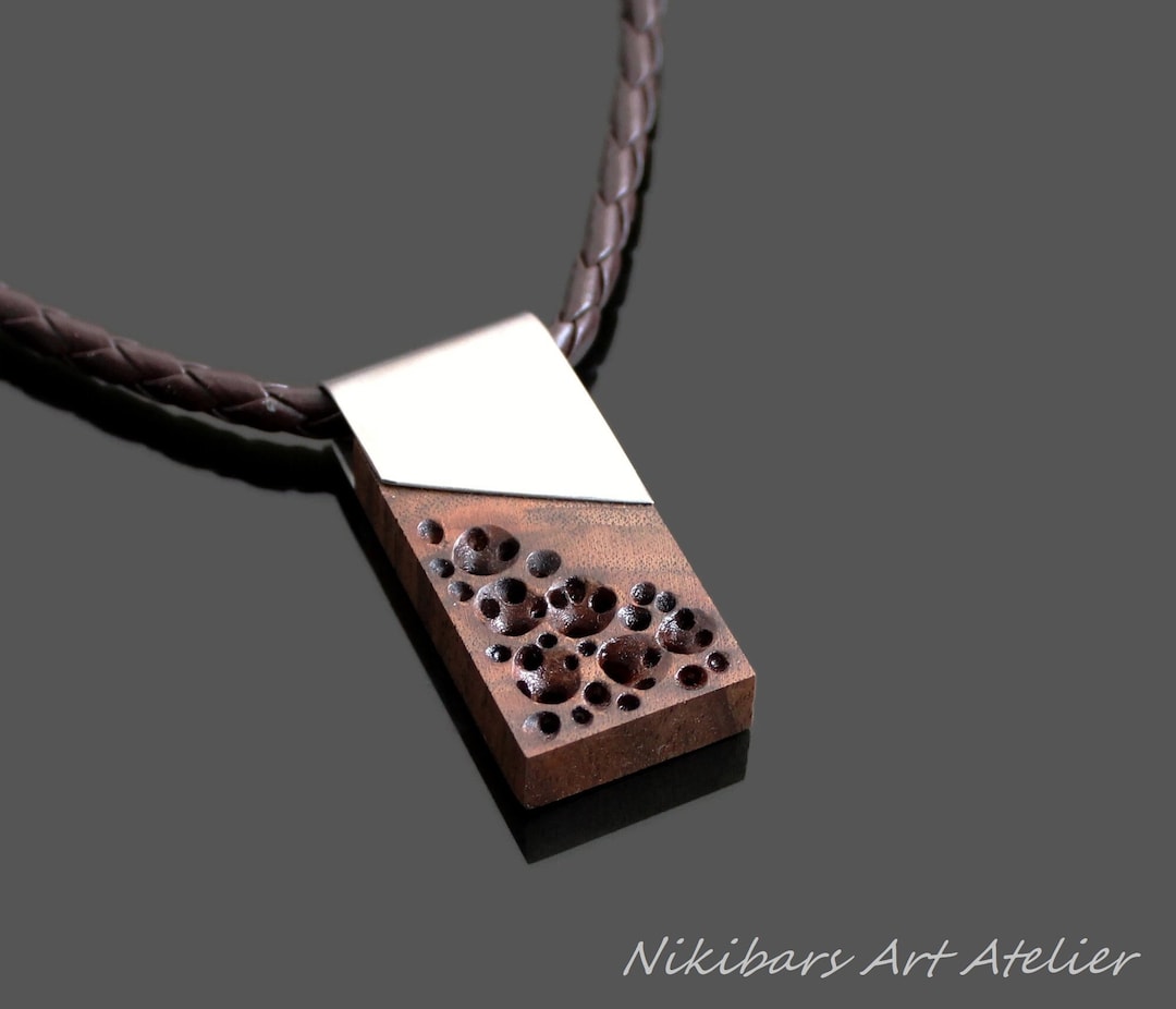 Classic Man Necklace, Boho Wood Necklace, Necklace for Man, Man Jewelry ...
