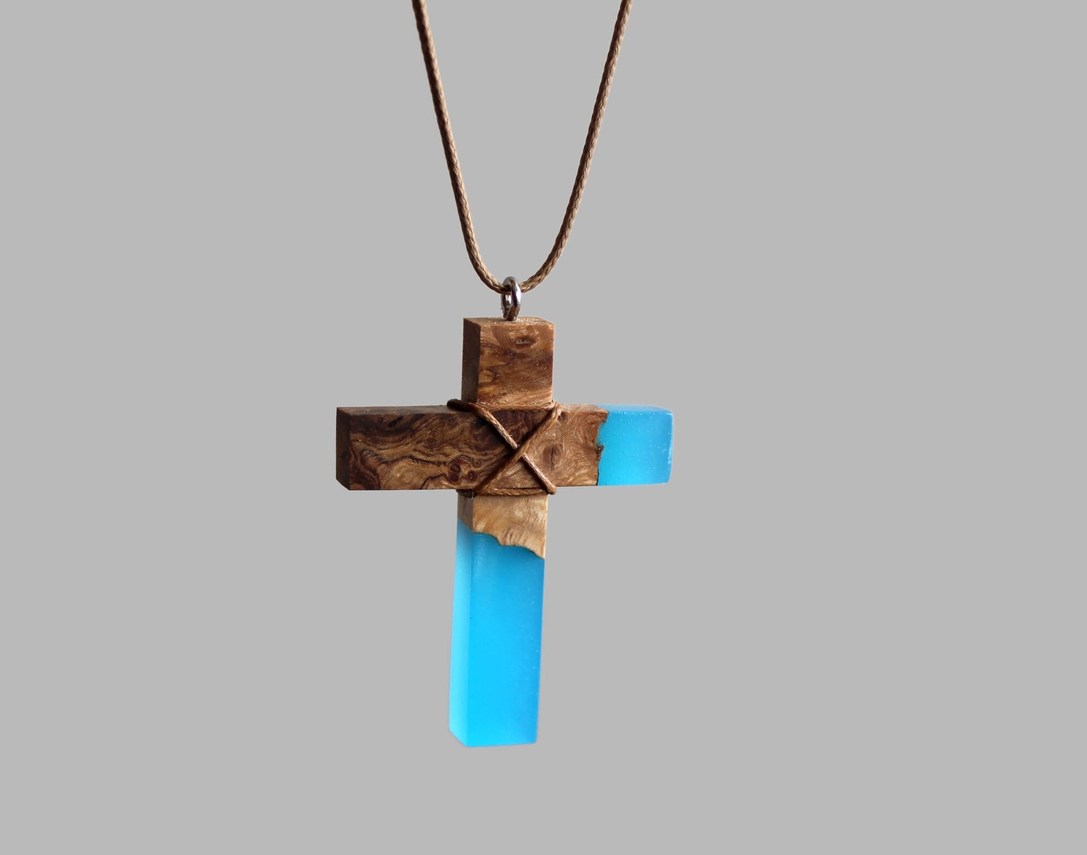 Glow in Dark Cross Necklace UV Glow Cross Glow Cross Wood | Etsy