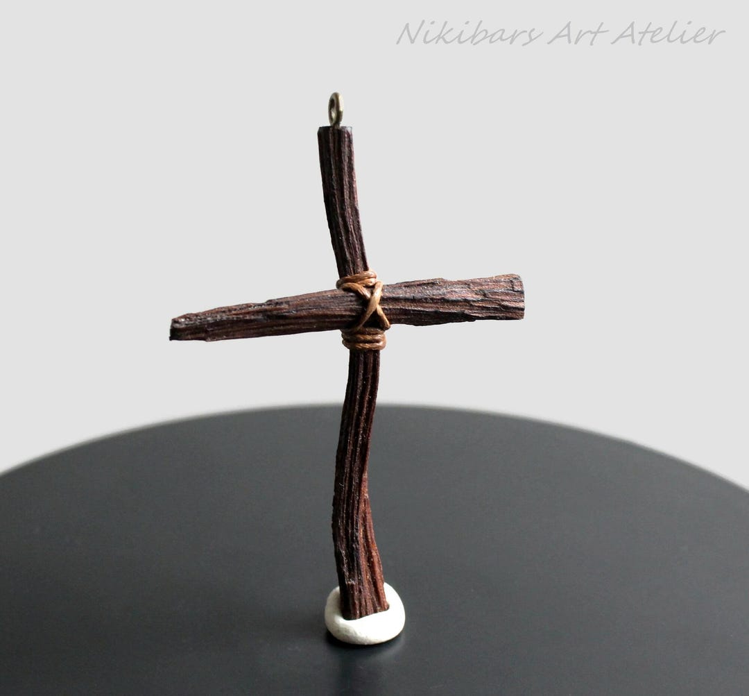 Rough Wood Cross Drift Wood Cross Necklace Man Cross Necklace Cross ...