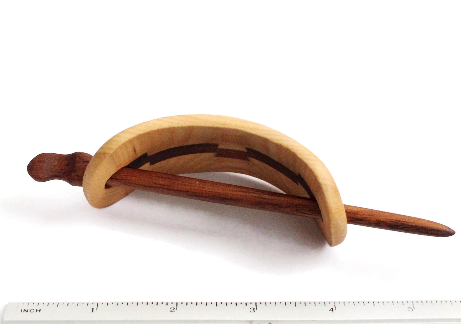 Wood Hair Barette Handmade Wooden Barette Art Hairpin - Etsy