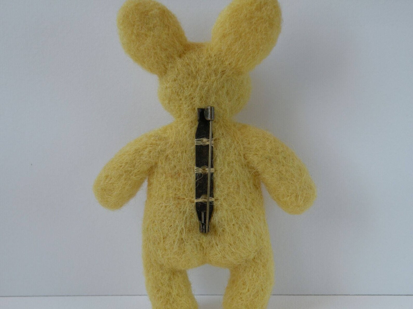 Needle Felted Bunny Brooch Yellow Bunny Sunny Bunny - Etsy