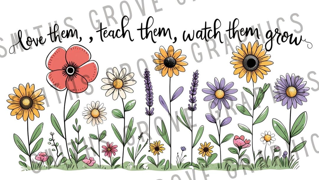 Wildflower Teacher Quote PNG | Classroom Decor (digital Download) - Etsy