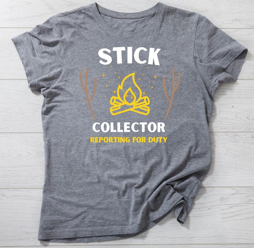 Stick Collector Reporting for Duty PNG Transparent File, Camping ...