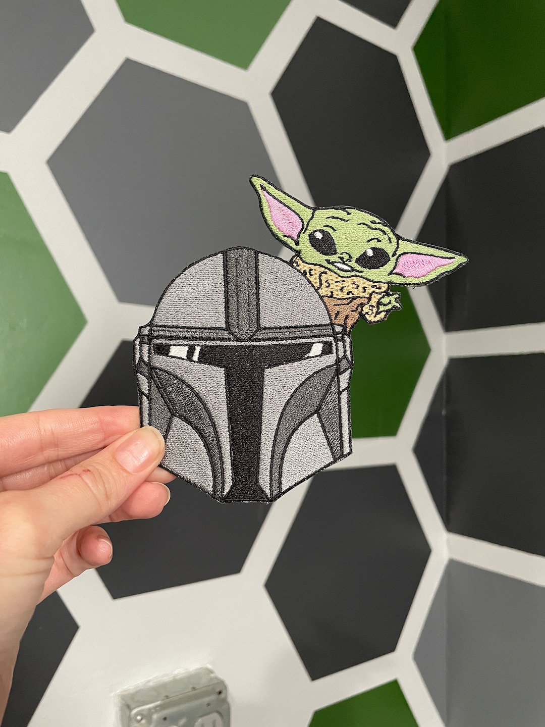 Grogu and Mando Helmet - Etsy