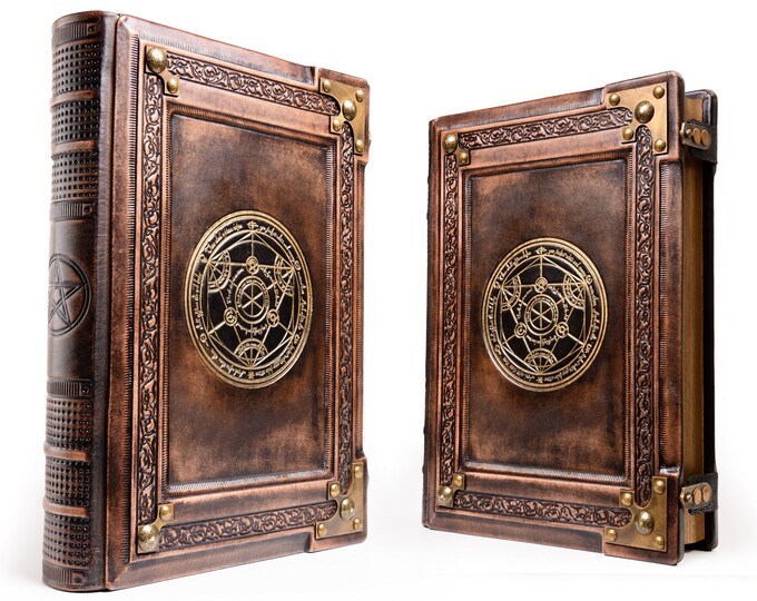 10 X 14 Medieval Styled Leather Journal Book - Etsy