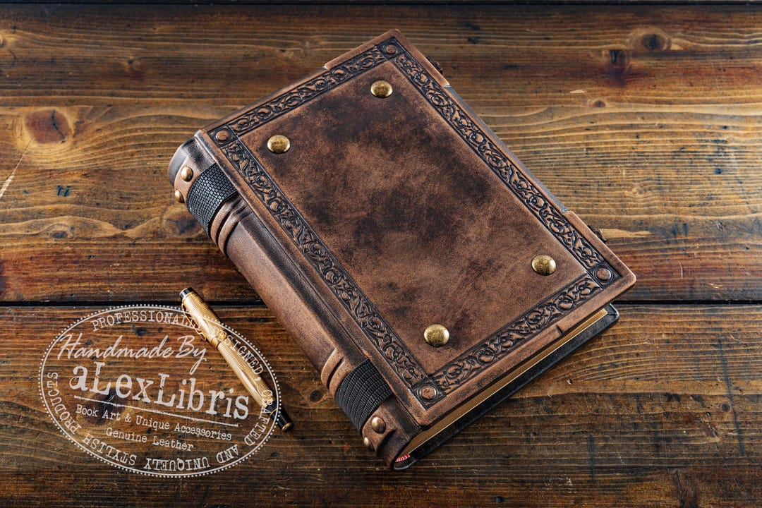 Handcrafted Italian Leather Journal: Embossed Medieval Sketchbook - Etsy