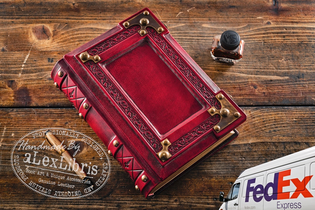 8 X 10 Medieval Styled Leather Journal Book of Shadows Magical Journal ...