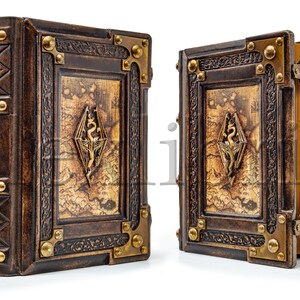 Skyrim Leather Journal 8 X 10 Inches Large 600 Blank Pages Medieval ...