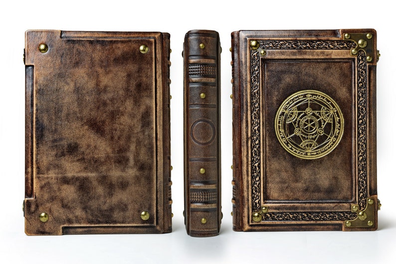 10 x 14 Medieval styled leather journal Book | Etsy