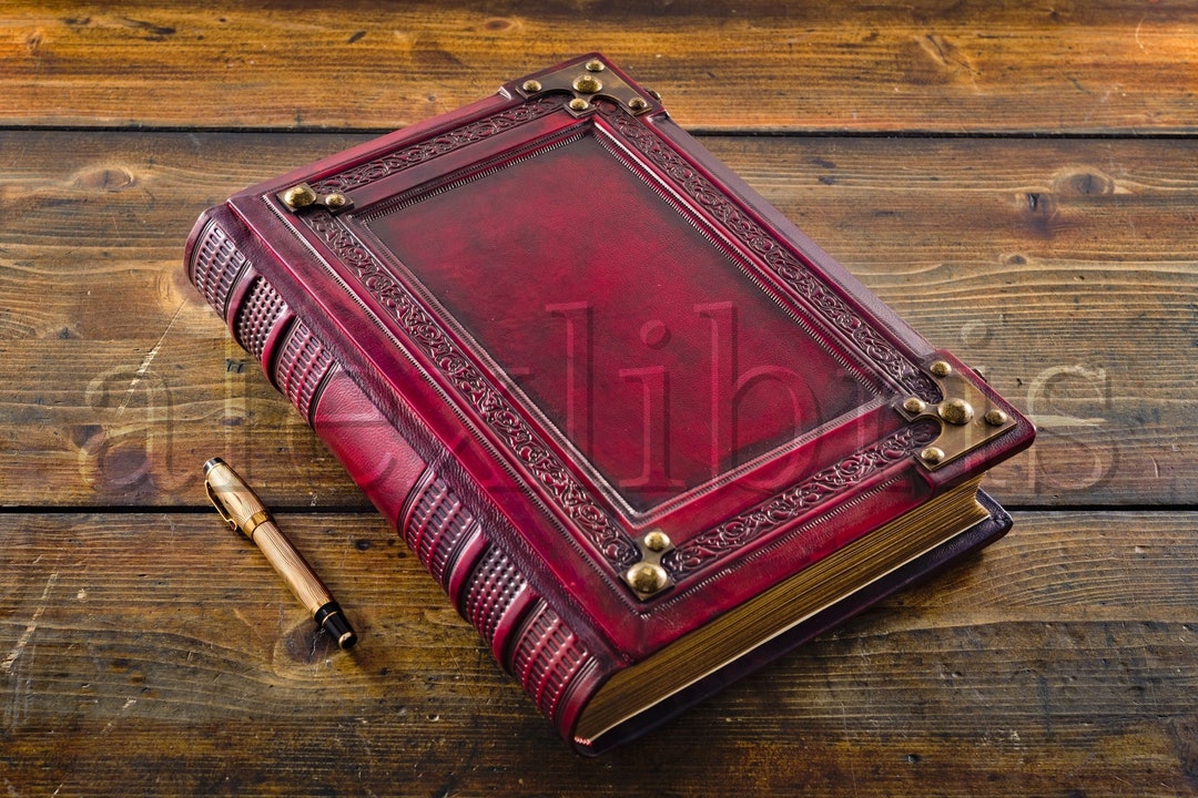 10 X 13 Medieval Styled Leather Journal Book - Etsy