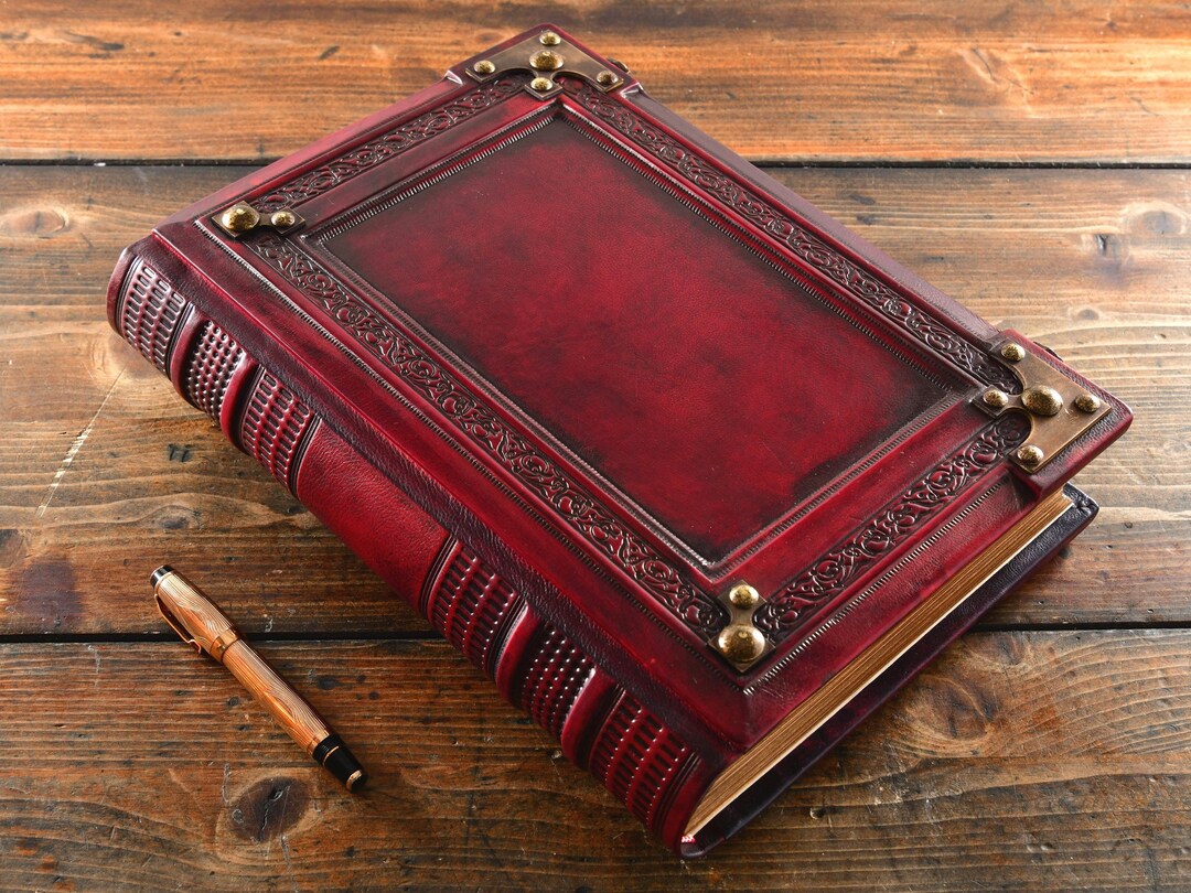 10 X 13 Medieval Styled Leather Journal Book - Etsy