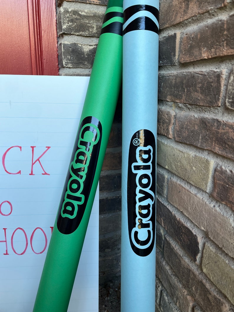 Giant Crayon Label: DIY Back to School Decor (digital Download) - Etsy