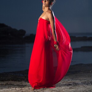 Red Grecian Goddess Gown...other Colors:black, White, Emerald Green ...