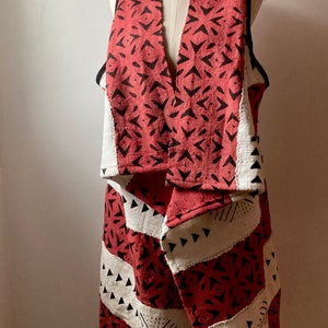 Mudcloth Vest INDIGO Vest...one-sidedindigo Only or - Etsy