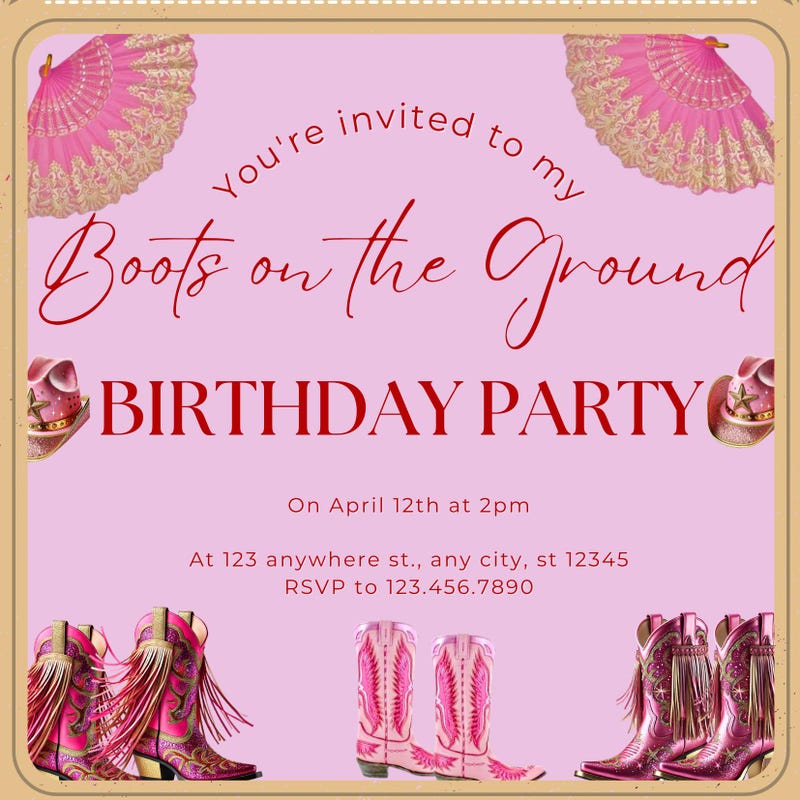 Boots on the Ground Theme Party - Etsy