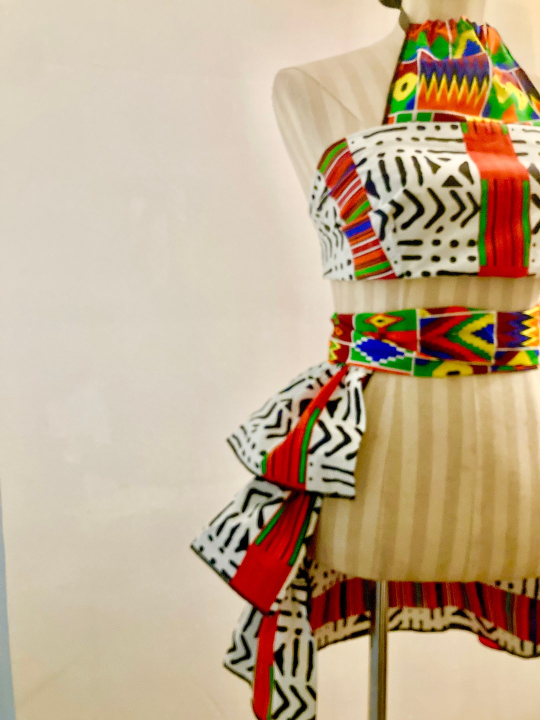 Ankara Ruffled Bustle - Etsy